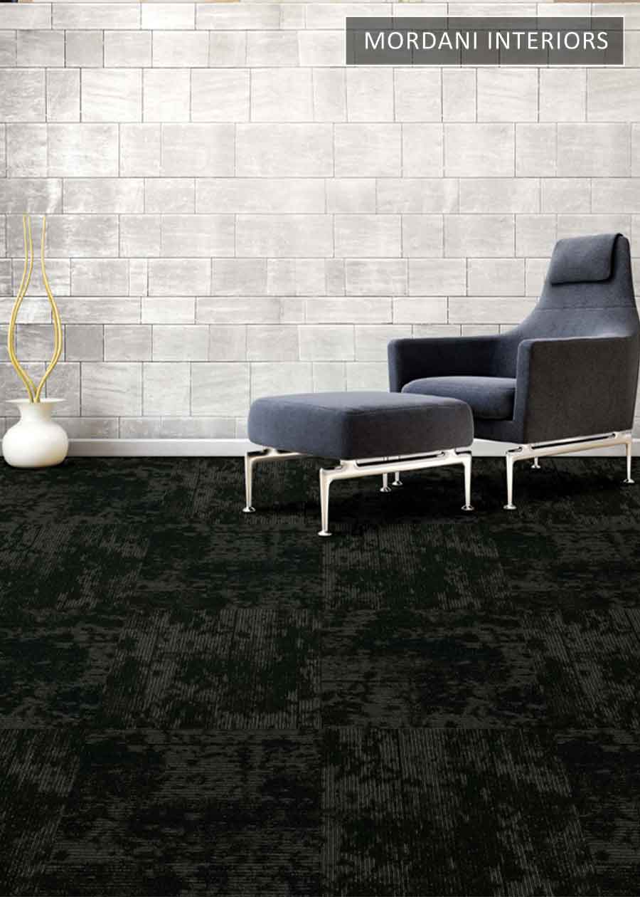 Black Mandate Tiles Heritage Carpet Tiles 100% Solution Dyed ...