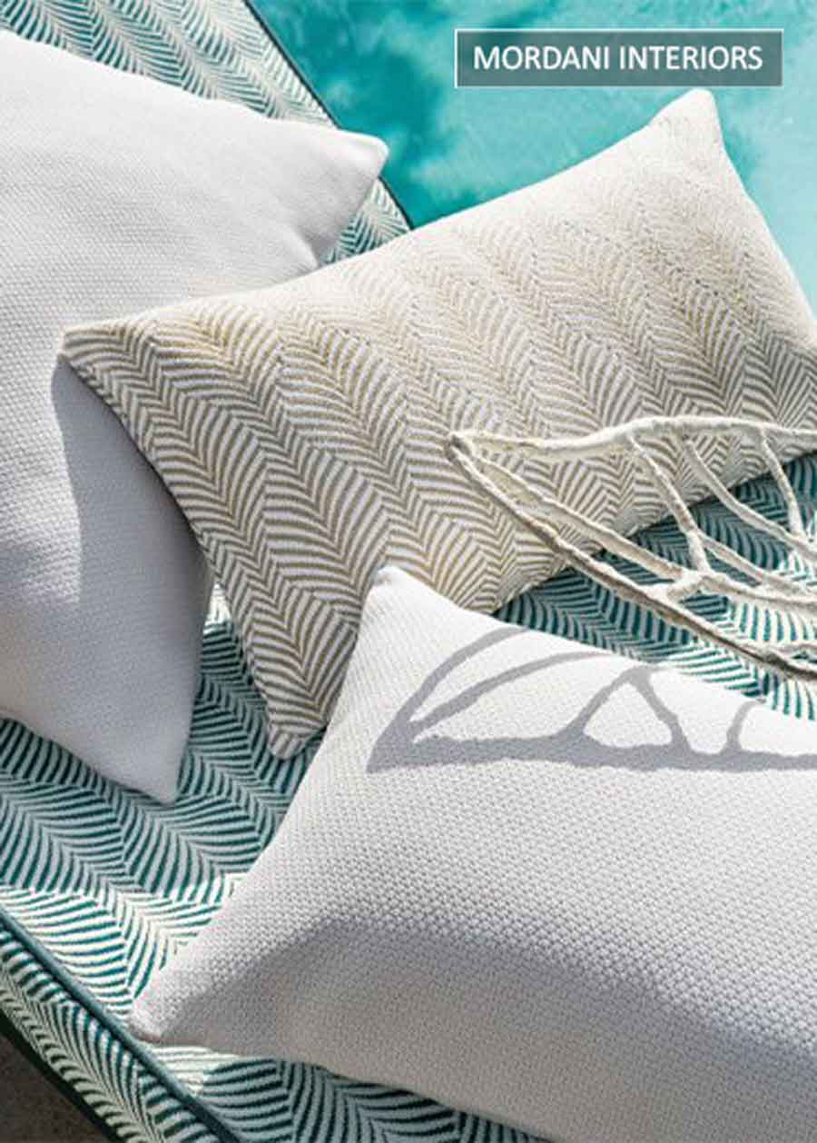 cream haring board outdoor upholstery fabric | Mordani Interiors