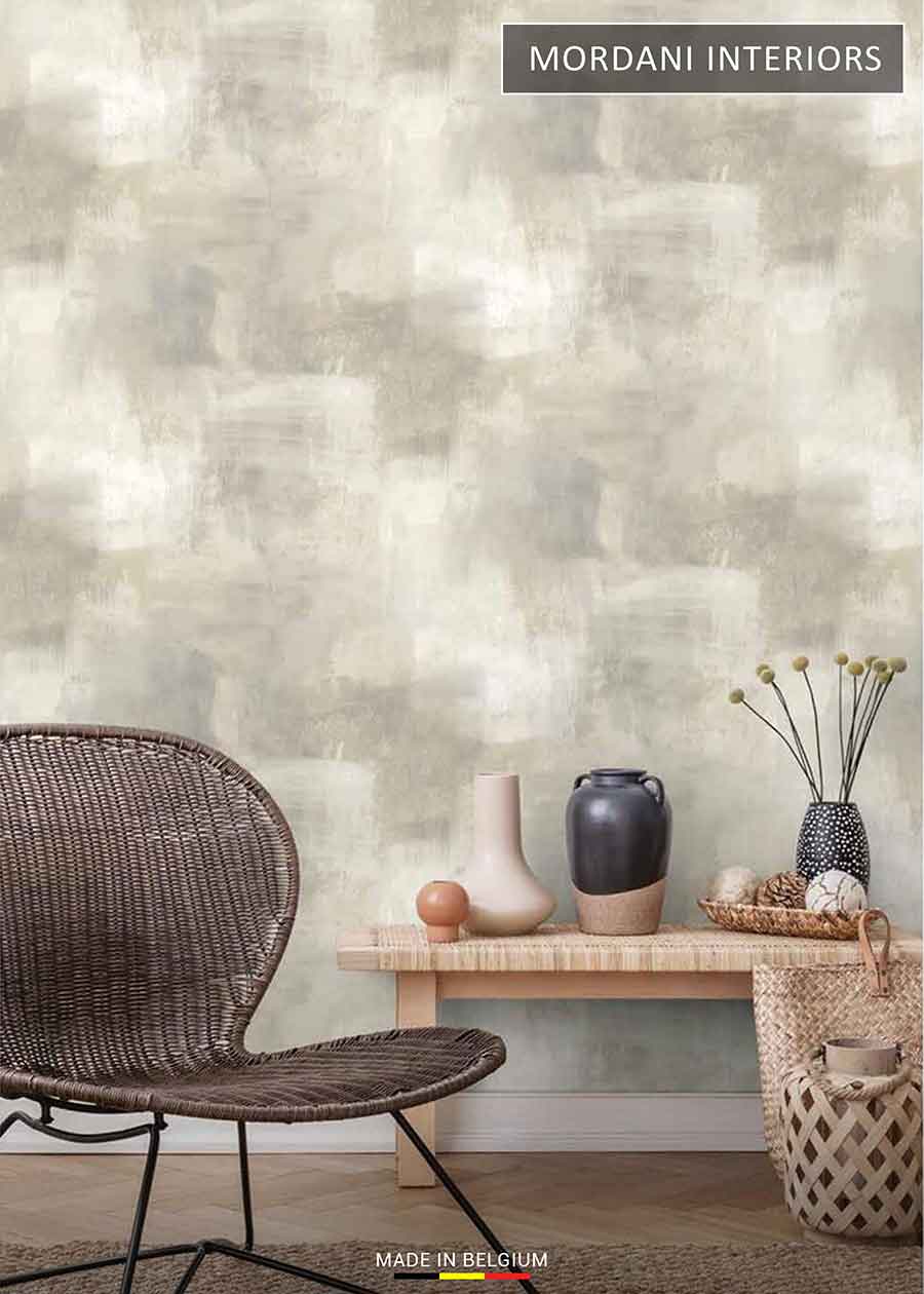 Grey designer patchwork rustic wallpaper for commercial spaces ...
