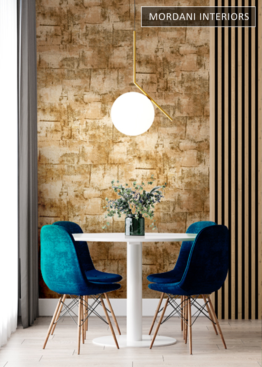 Rustic Wallpaper for Retail & Showroom | Mordani Interiors