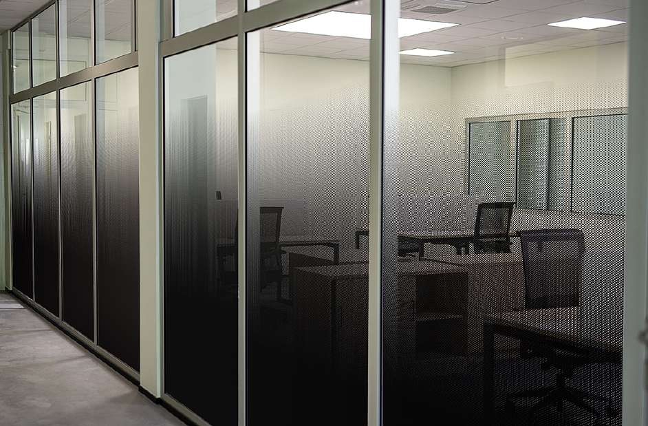 Gradient Black and White Designer Decorative Glass film for partition ...