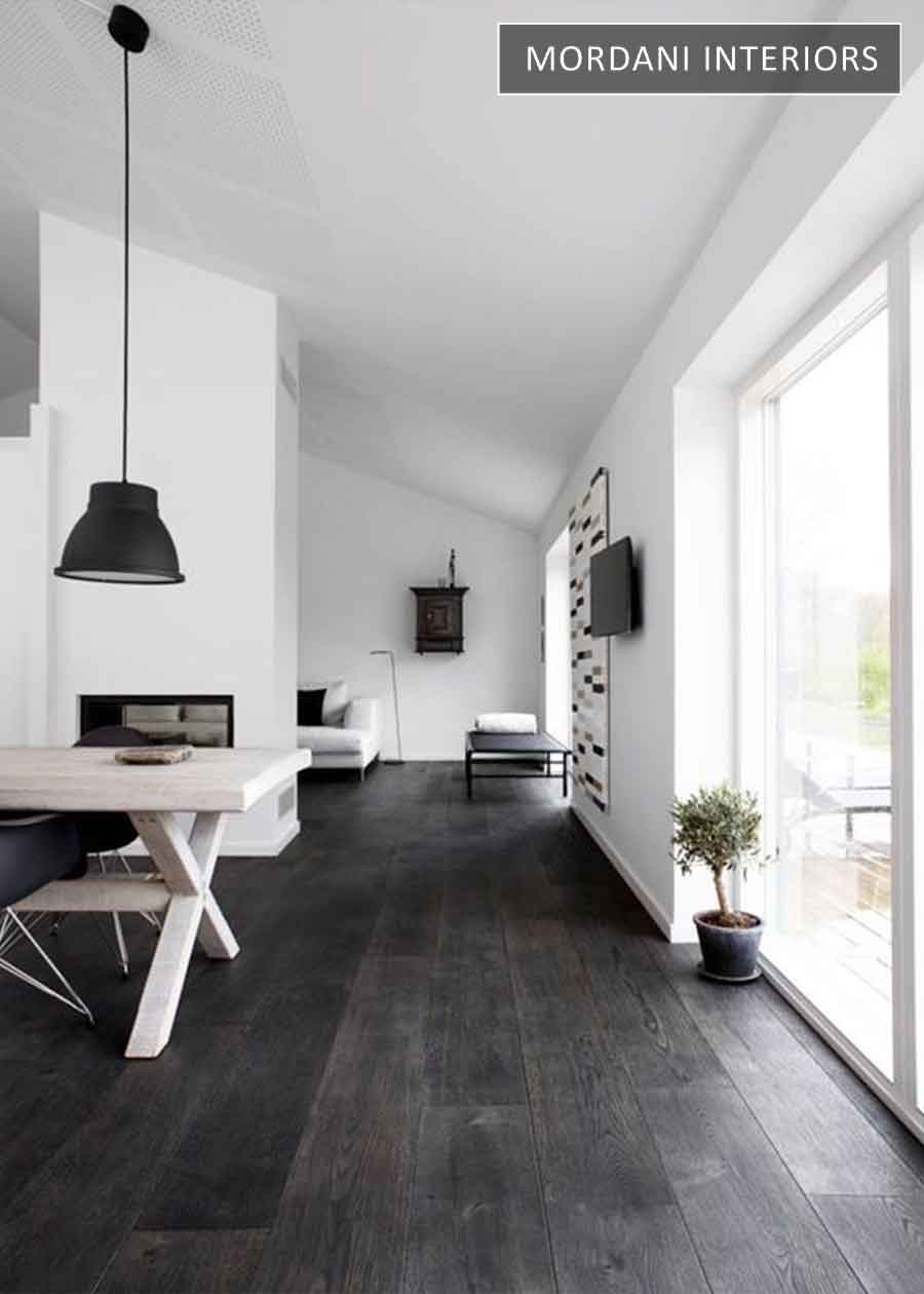 Long wide Moor acacia dark engineered wooden floorings for offices and ...