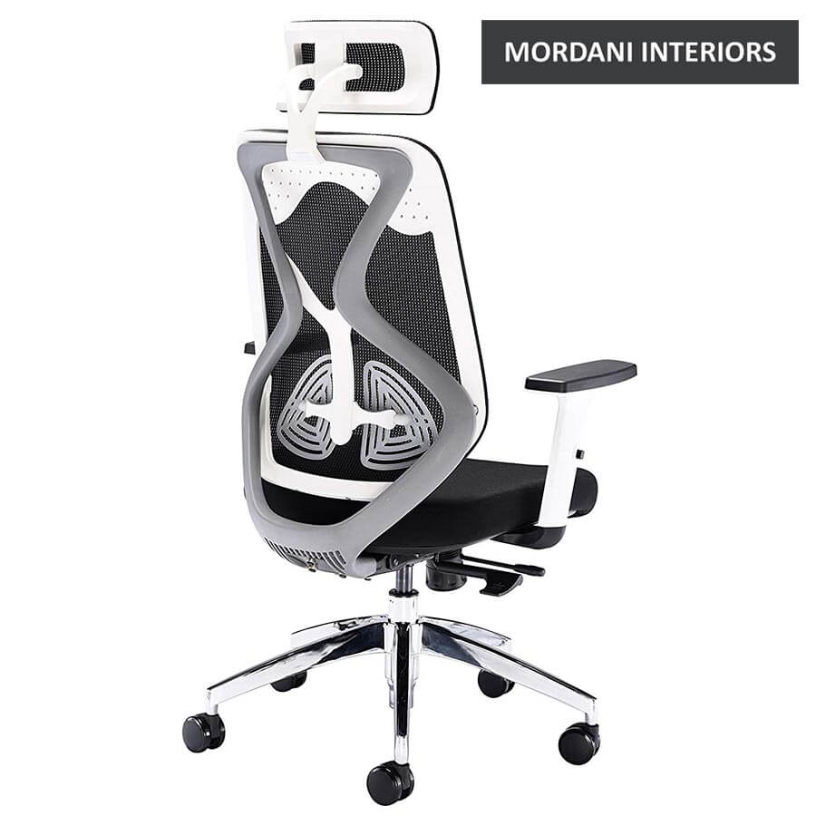 White Octopus High Back Ergonomic Office Chair | Mordani Interiors